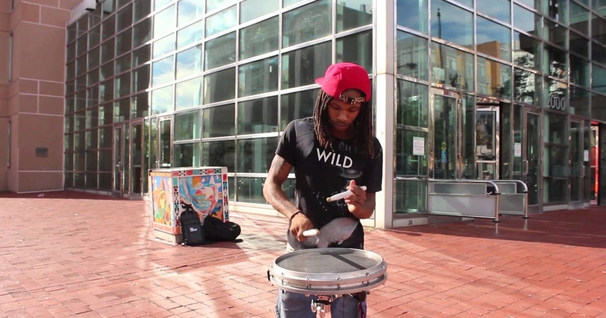 When it comes to viral street drummer Malik Stewart percussion is life