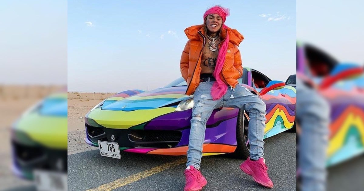 6IX9INE takes to Dubai for his "STOOPID" music video
