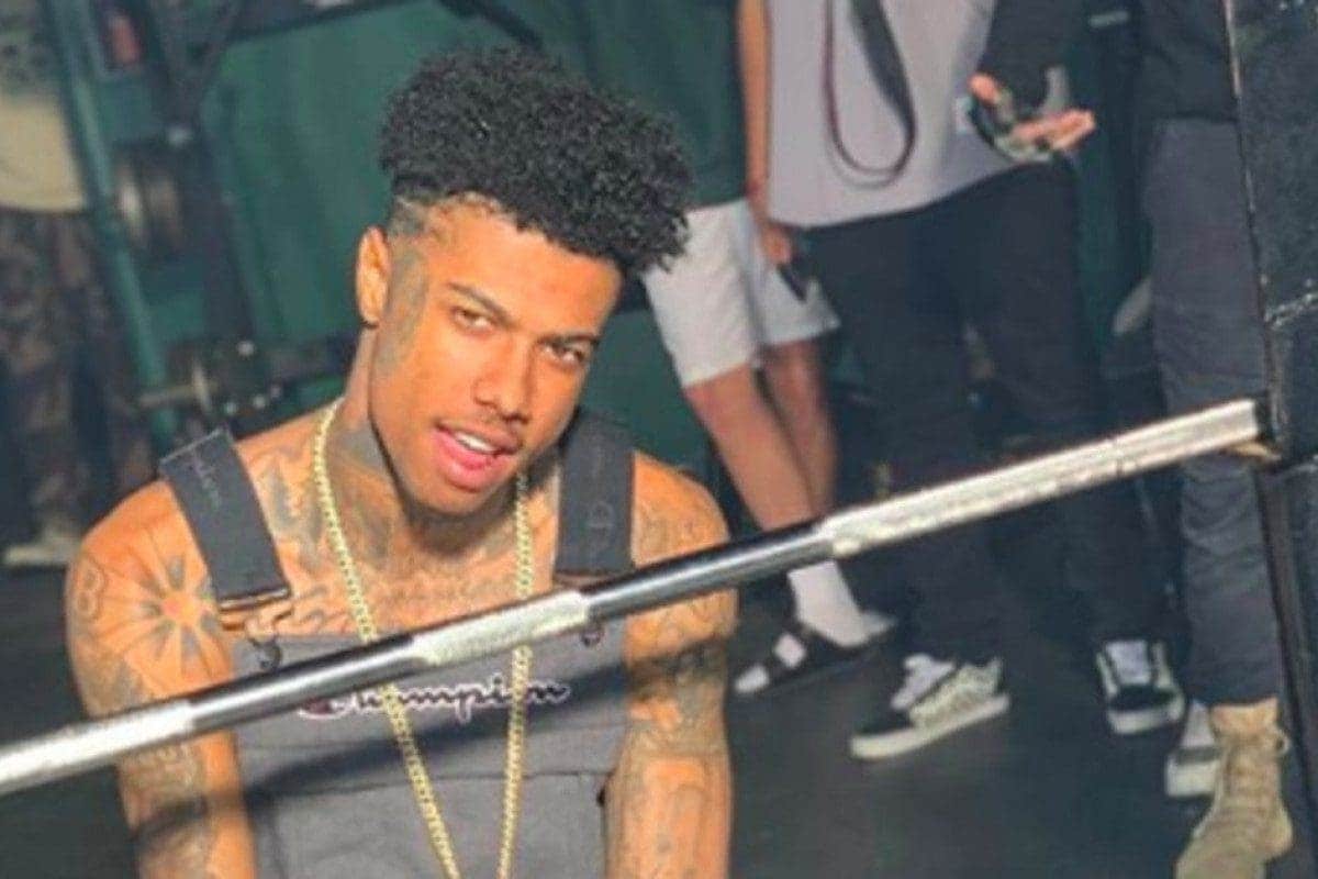 Blueface handcuffed during traffic stop in Los Angeles