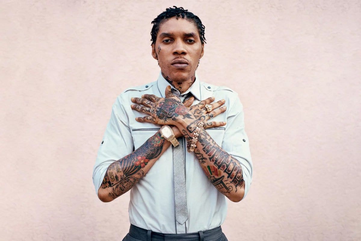 Vybz Kartel teams up with son Likkle Addi for “Popular”