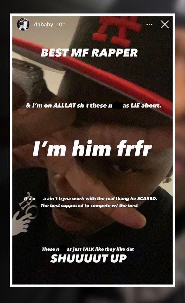 DaBaby says rappers are “scared” to work with him because he’s the best