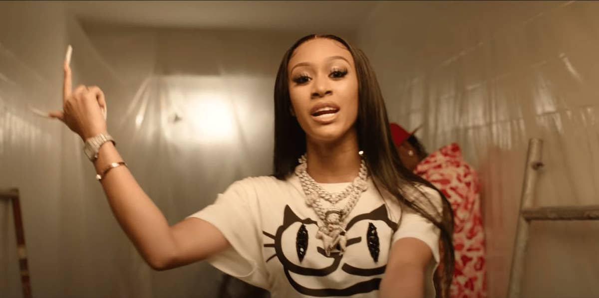 Lakeyah is ’bout a “Check” in new visual featuring Moneybagg Yo