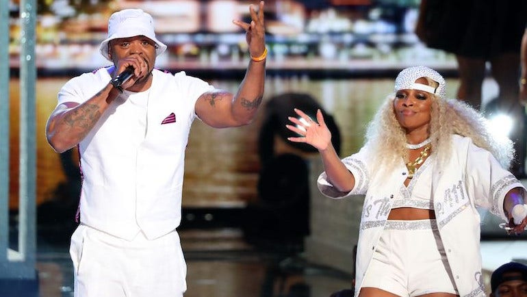 Mary J Blige win NAACP Award alongside Method Man