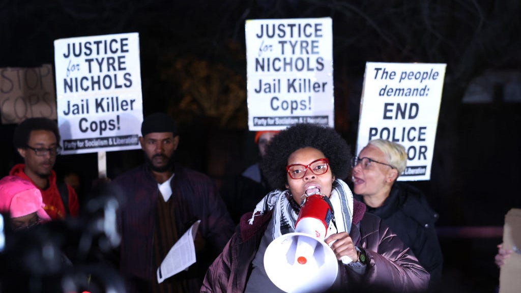 Peaceful protestors demand justice for Tyre Nichols