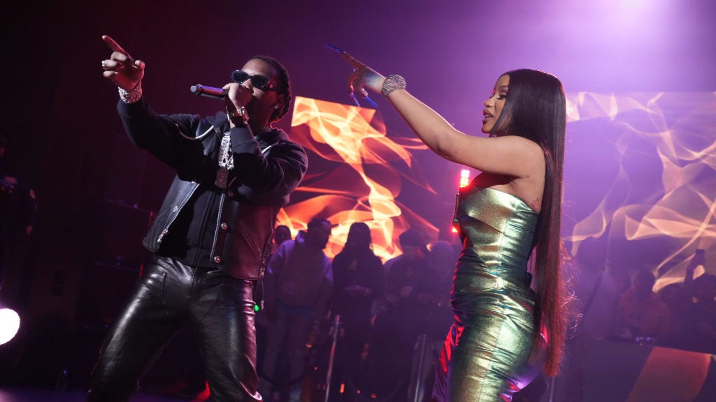 Cardi B and Offset celebrate Valentine's Day in McDonald's ad