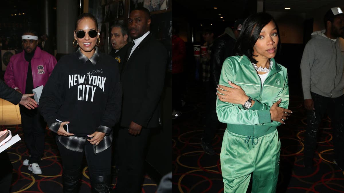 Lil Mama and Alicia Keys share public embrace at N.Y. movie event