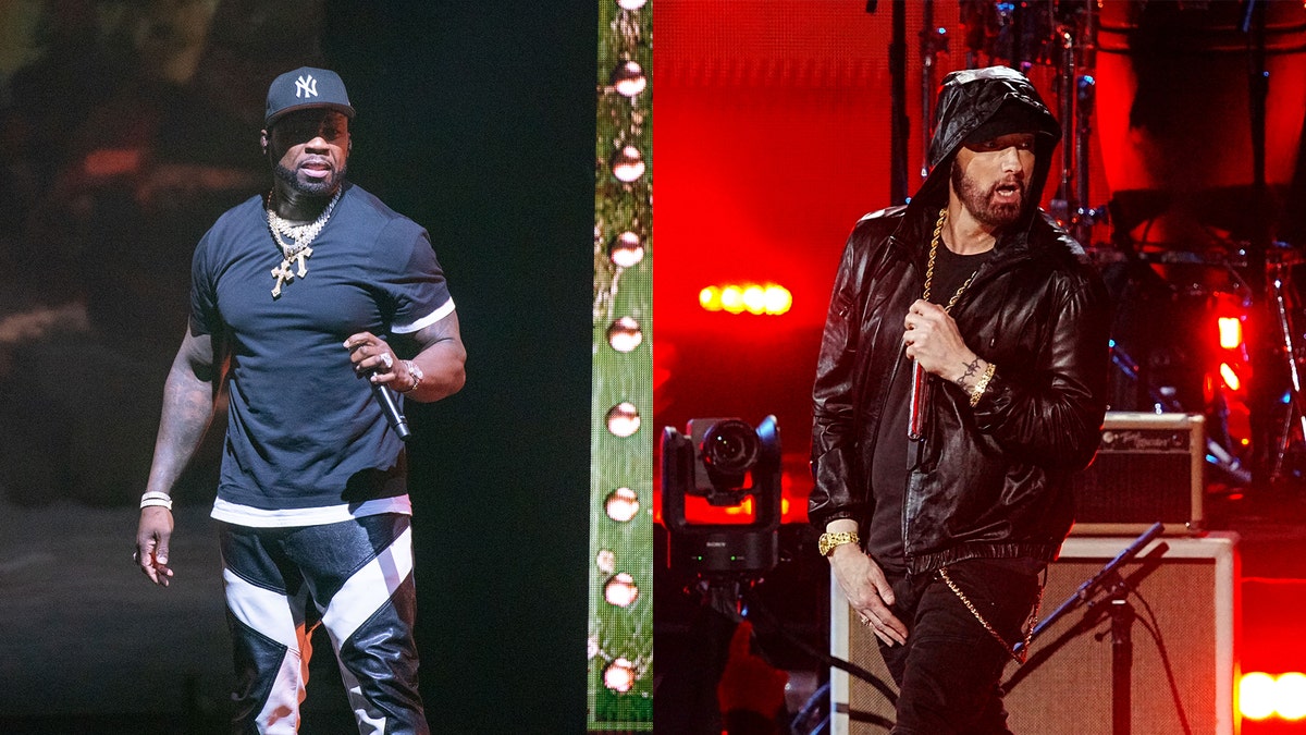 Eminem appears at 50 Cent's "The Final Lap Tour" stop in Michigan