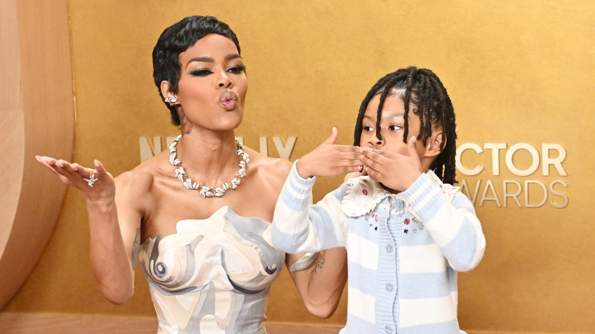 Teyana Taylor's daughter Rue Rose steals spotlight at 2026 Actor Awards